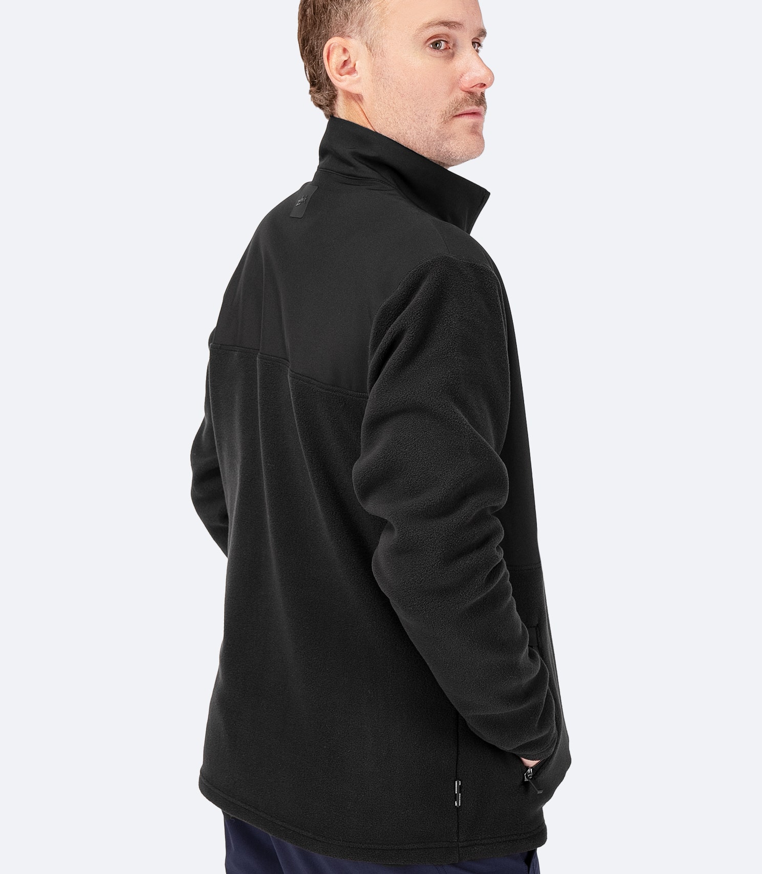 Mens Hybrid Fleece Jacket - Black | Zhik Australia